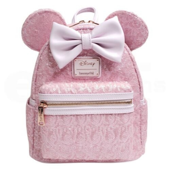 Loungefly | Bags | Loungefly Disney Minnie Mouse Light Pink Mini ...